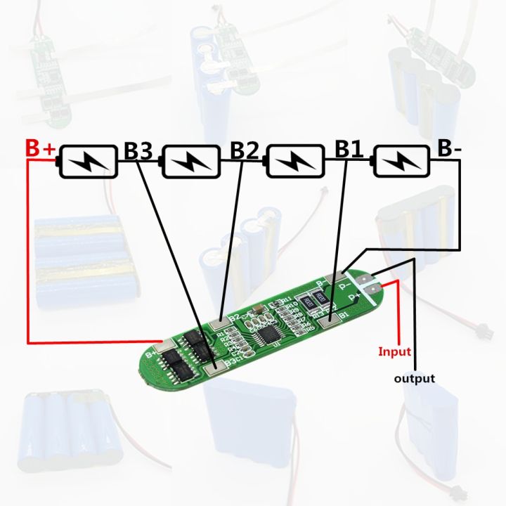 【Universal Car Parts Store】4S 6A 16v Li-ion Lithium Battery 18650 BMS PCM Battery Board pcm for ...