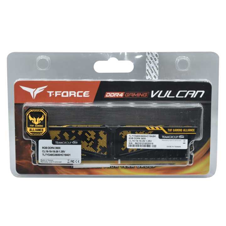 T-Force DDr4 Gaming Vulcan 8GB 3600Mhz | Daraz.lk