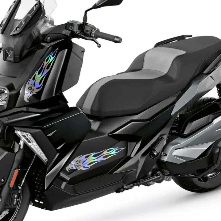 NEW Custom Car Stickers DIY Kit Eagle Flame Pattern Reflective Scooter ...