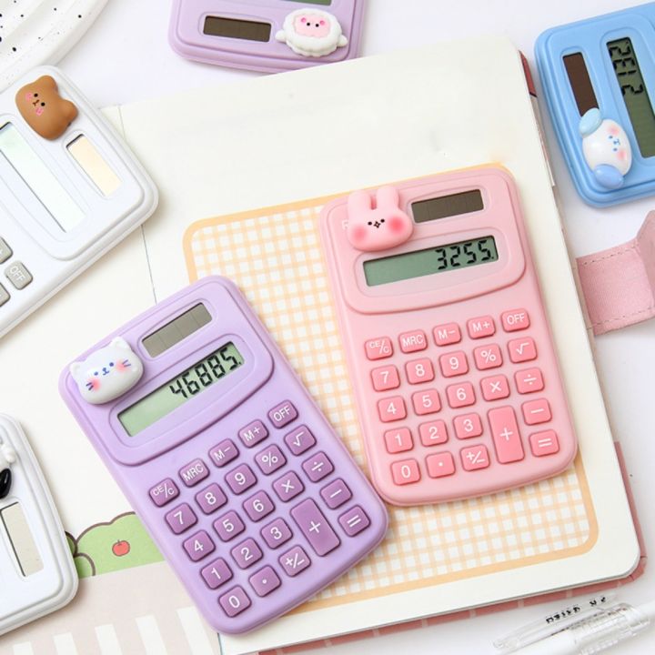 Finance 8 Digits Cute Mini Portable Digit Calculator Cartoon Animal ...