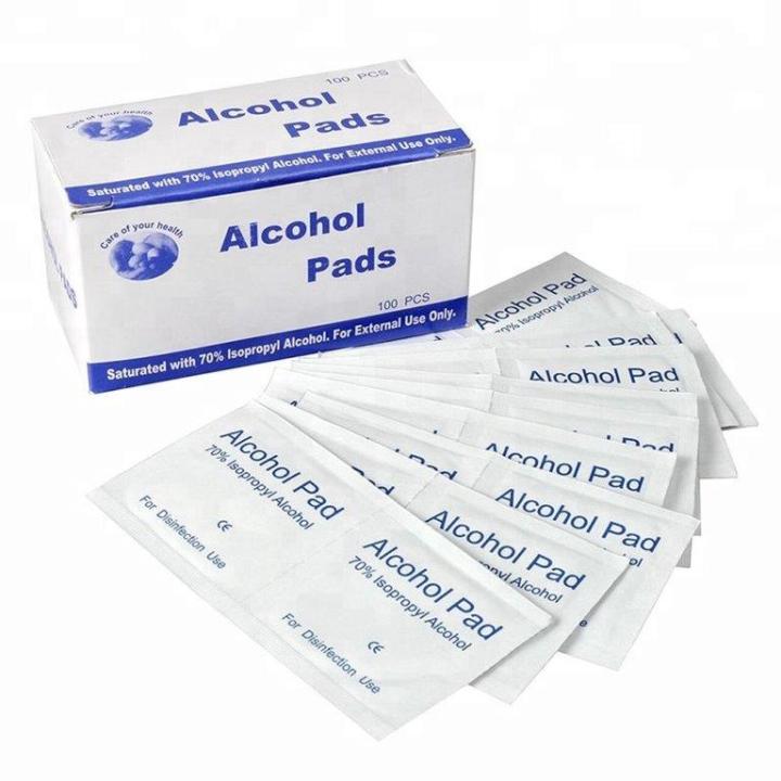 Isopropyl Alcohol Swabs - 100Pcs - Small - Effective Alcohol Pads ...
