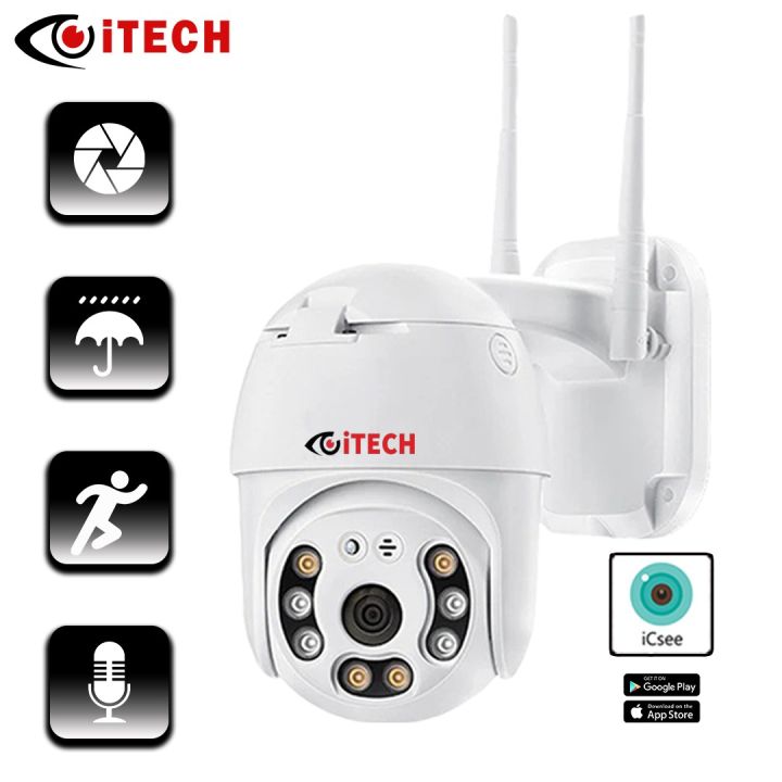 ICSEE 4MP IP Camera Outdoor Auto Tracking Wifi PTZ H.265 Humanoid ...