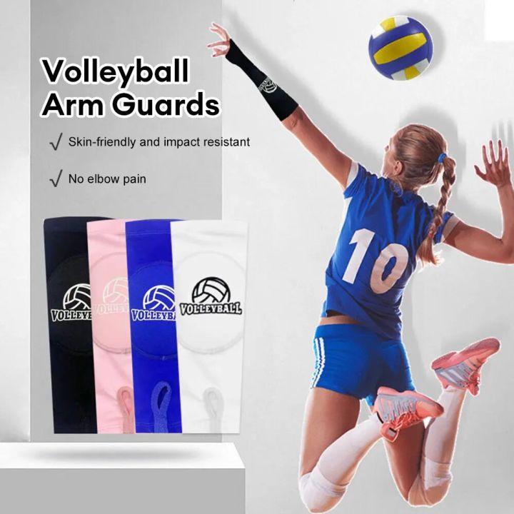 1 Pair Volleyball Arm Sleeves Hand Protection Armband Passing Forearm ...