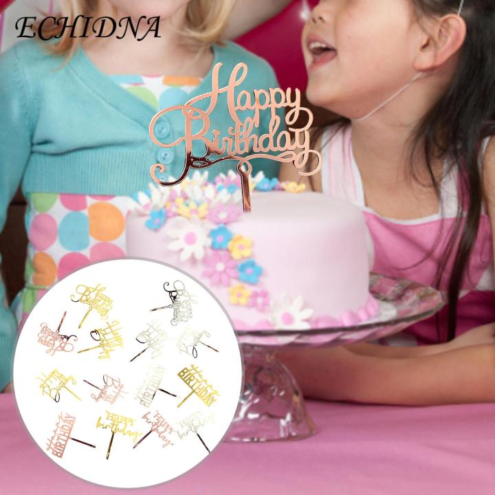 ECHIDNA Cake Toppers Beautifully Happy Birthday Baking Plugins | Daraz.lk