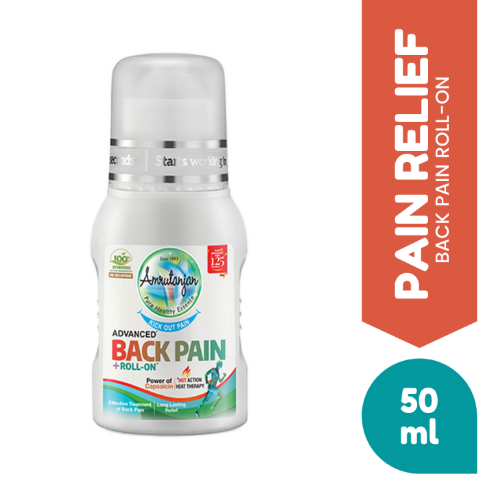Amrutanjan Advanced Back Pain Roll-On - 50ml, Pain Relief | Daraz.lk