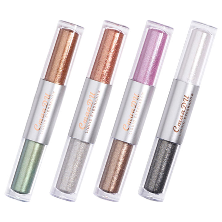 4 Pieces Liquid Glitter Eyeshadow Metallic Shimmer Glitter Eyeshadow ...