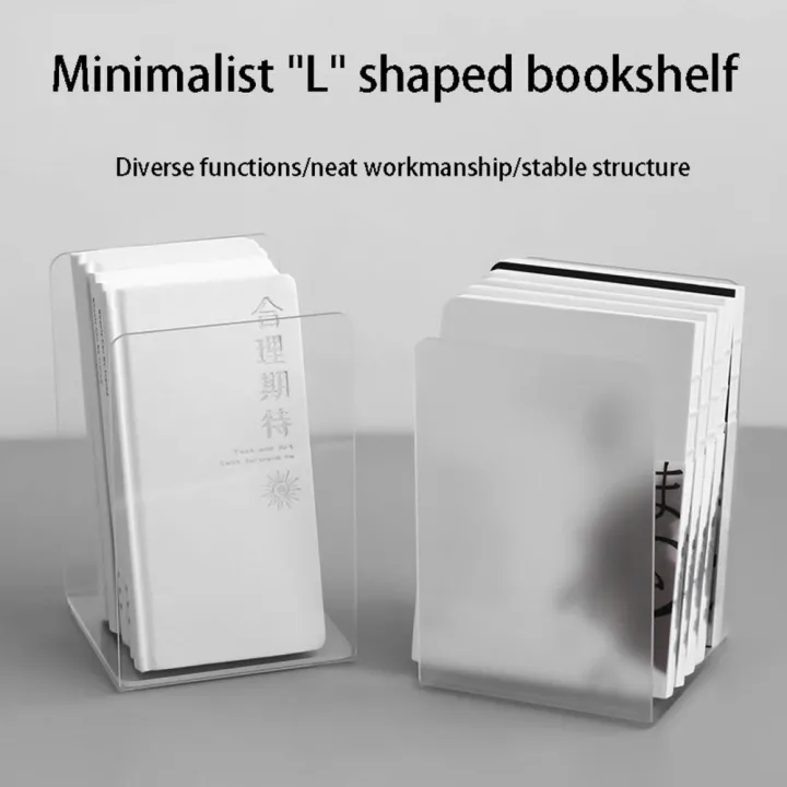 Transparent Acrylic Bookshelf L-shaped Bookshelf, Picture Book Display ...