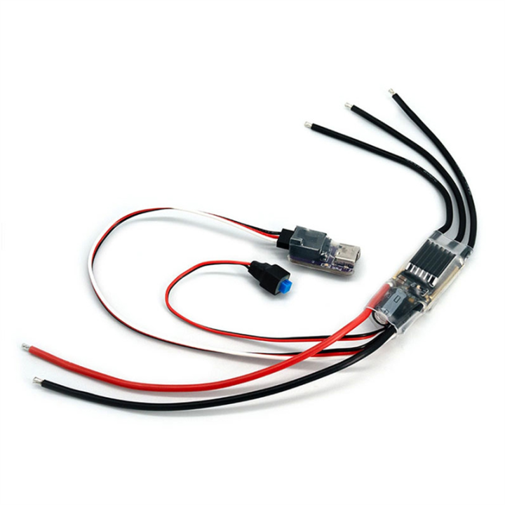 RC Crawler ESC 50A Brushless AM32 2-6S BEC 5.2-8.2V Adjustable for 1/8 ...
