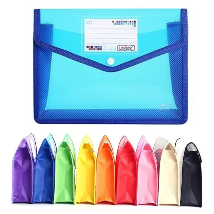 A4/5 File Folders Durable PVC Bag Large Capacity Document Bag ...
