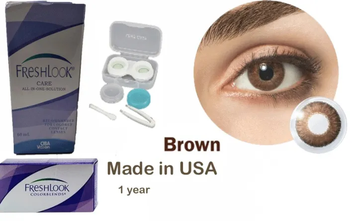 Colour BROWN- Fresh Look bcl Color Blends Contact Lens - Full Set ...