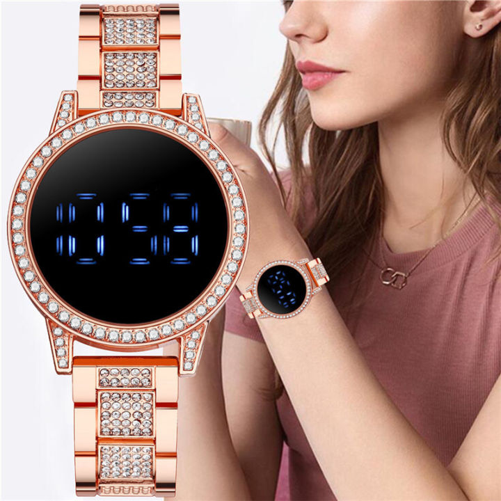 elogio rust steel watch R women's watch when luxury touch screen LED ...