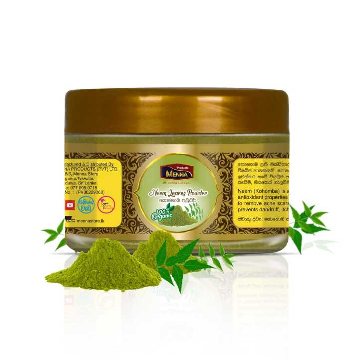Menna Products Organic Neem Leaf Powder 100g | Daraz.lk
