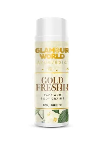 Glamour World Ayurvedic Gold Fresh Herbal Powder for Face, Neck and ...