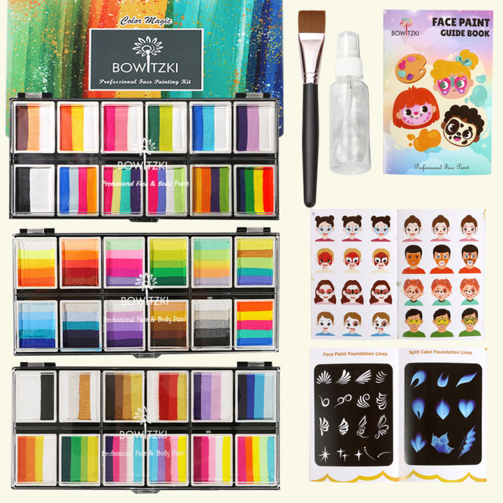 Bowitzki Professional Face Paint Kit For Kids s Facial Paint Set One ...