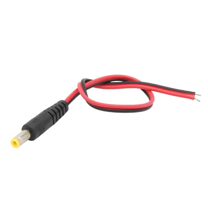 12V DC MALE POWER CONNECT 1 PCS WIRE 22CM | Daraz.lk