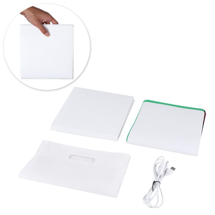 Folding Light Box LED Studio Softboxes Photography Light Tent Kit ...