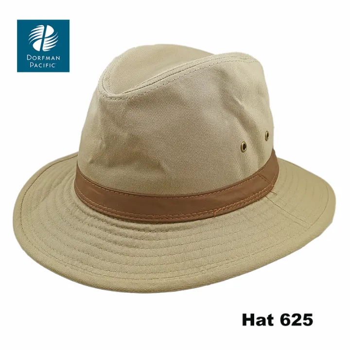 Sun Protection Outdoor Cotton Twill Fedora UPF50+ Hat For Sports ...