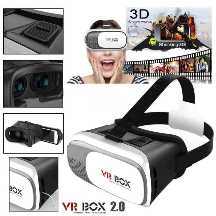 VR Box Google Cardboard Virtual Reality 3D Glasses for Smartphones ...