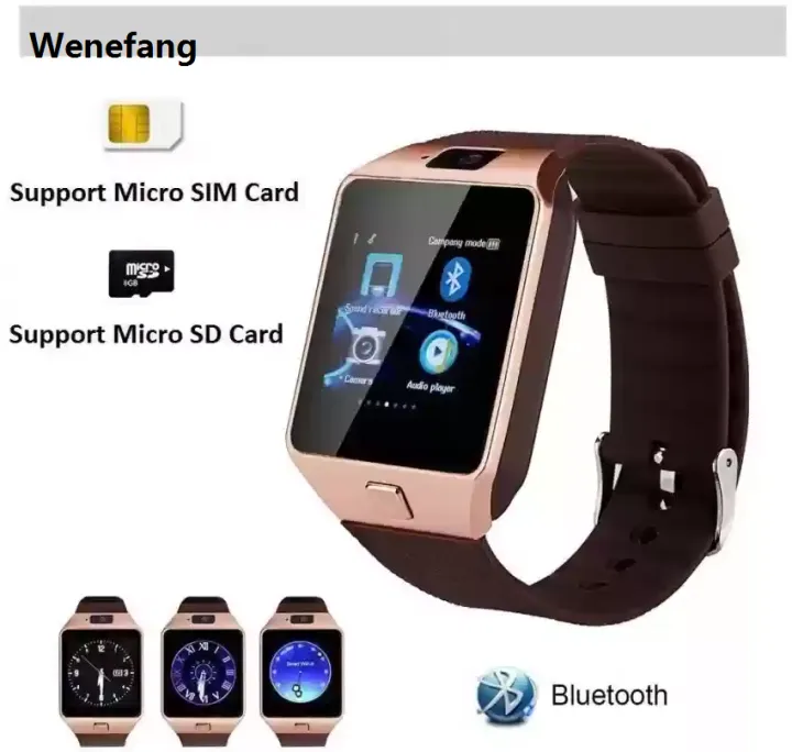 Wenefang Smart 4G Sim Watch with Built in Camera I Dz09 Smart Watch ...