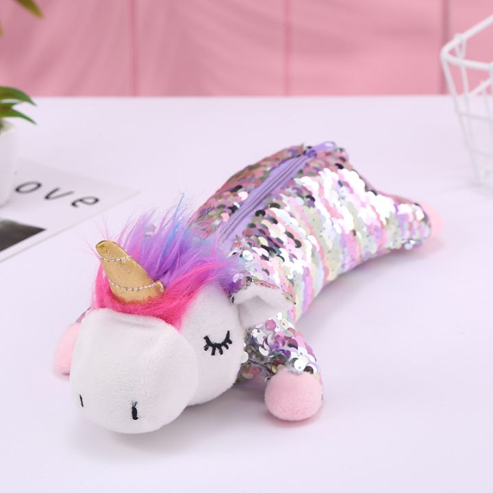 【GUTTY Lifestyle Store 】（NEW）Reversible Sequin Unicorn Case Kawaii ...