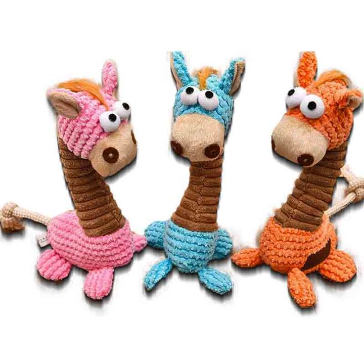 Giraffe Squeaky Dog Plush Toy | Daraz.lk