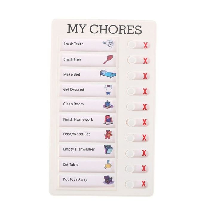Self Discipline Punch Card Portable Plastic Checklist Board Reusable To ...