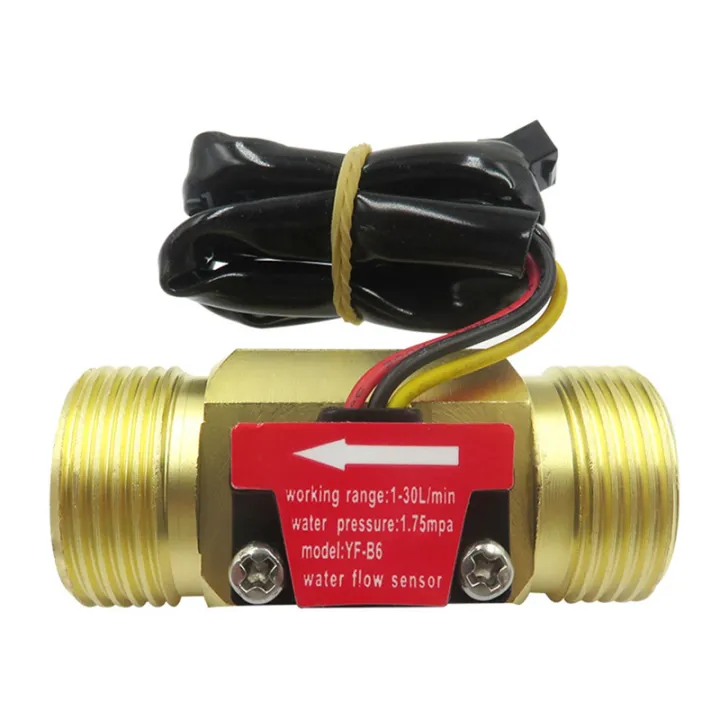 -B6 DN20 G3/4Inch Water Flow Sensor Switch DC5-18V 1-30L/Min Flow Meter ...