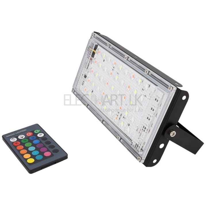 LED Spotlight Outdoor RGB Panel Floodlight 50W | Daraz.lk
