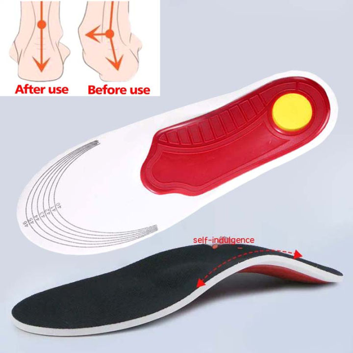 Orthotic Shoe Pads Flat Foot X Leg Corrected Men Running Cushion for ...