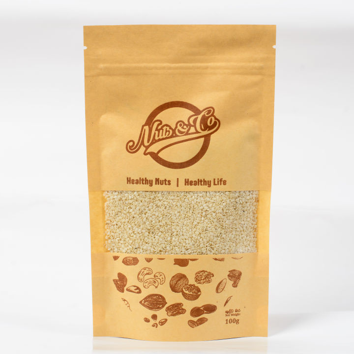 Nuts & Co Cleaned White Sesame Seeds | Daraz.lk