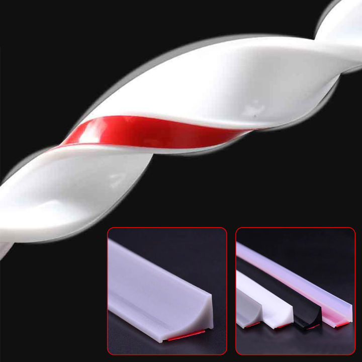 1.2x100cm Silicone Bathroom Water Stopper Blocker Strip Shower Non-slip ...