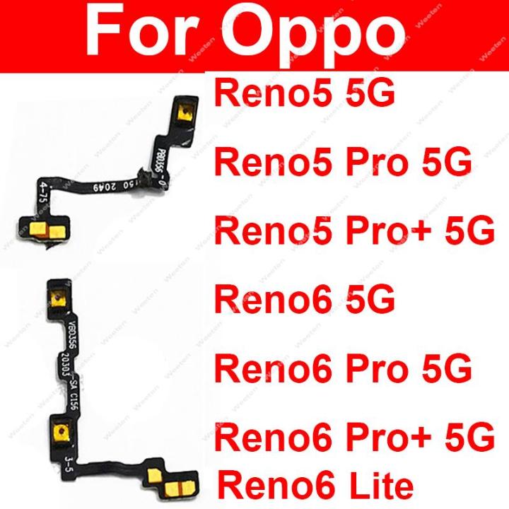 Power Volume Flex Cable For OPPO Reno 5 6 Pro Plus Pro+ 6 Lite 4G 5G ...