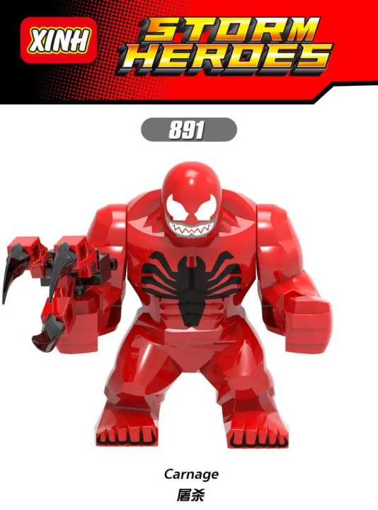 Single Sale Hot Marvel Venom Building Block Carnage Anti-Venom Riot ...