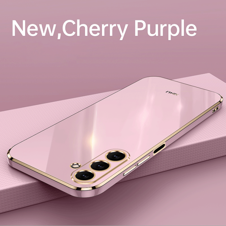 For Samsung A56 Case Luxury Gold Plated Soft Silicone Cover For Samsung ...