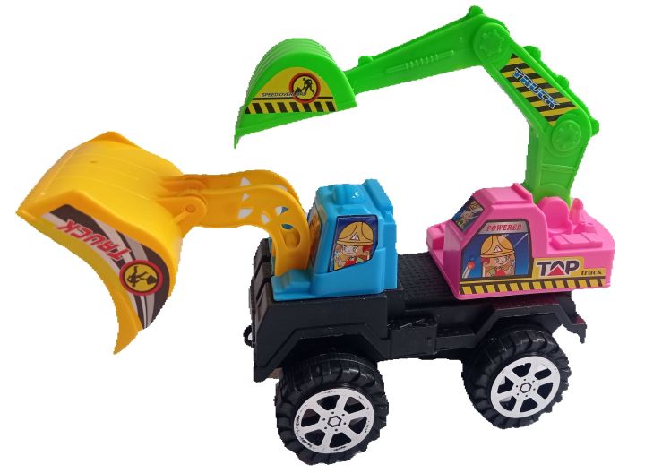 Backo/Bako/Becko Toy Truck Front&Back Shovel Construction Vehicle For ...