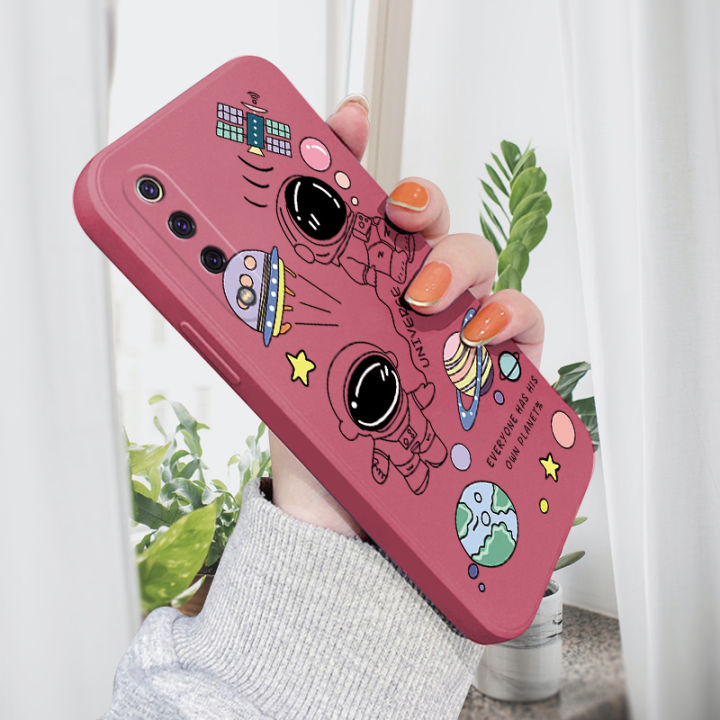 AMORVOR for Xiaomi 9SE Back Cover Cartoon Cute Astronaut Side design ...