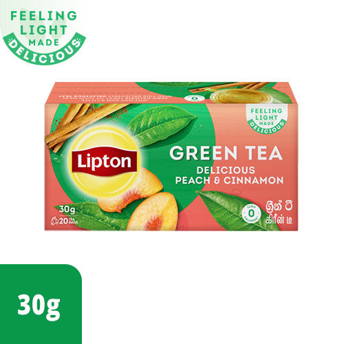 Lipton Green Tea Peach and Cinnamon 30g | Daraz.lk