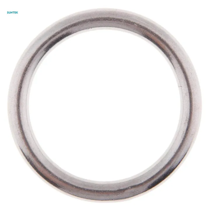 2xMarine Round O Ring Rigging For Boat 316 Grade Stainless Steel 6mm x ...