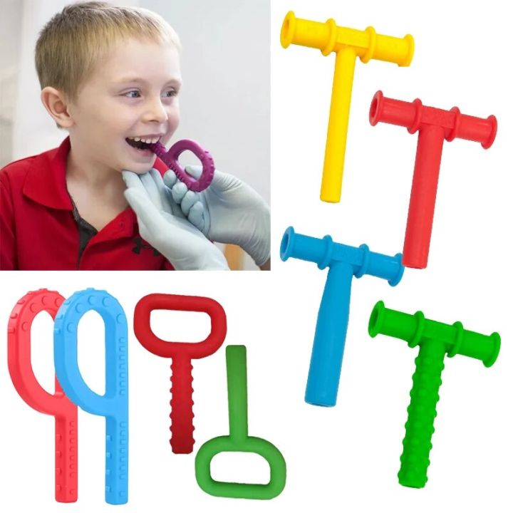Kid Chewing Tube Speech Therapy Teeth Massager Children Talk Tools for ...