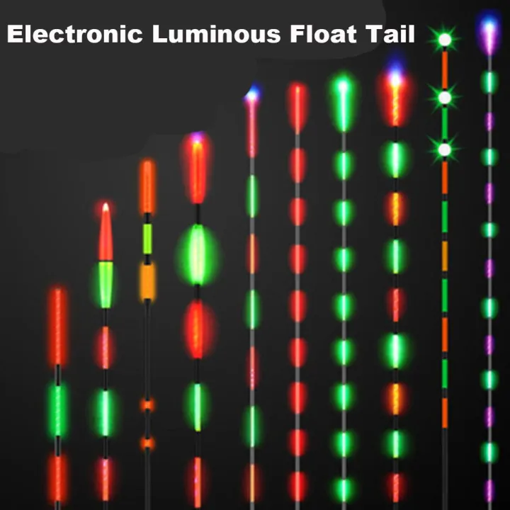 5pcs Hot Super Bright LED Fishing Smart Float Top Ultra Sensitive ...