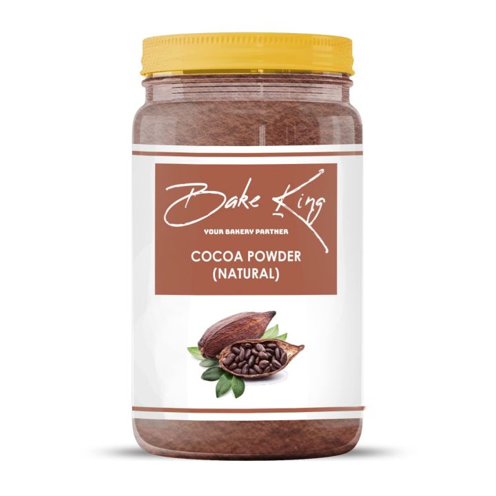 BAKE KING Natural Cocoa Powder 400gm for Baking, Shake, Cake and ...