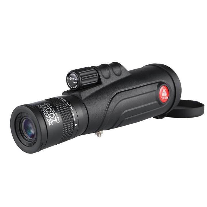Super Zoom Monocular Telescope 8-20x50 Black HD lll Night Vision ...