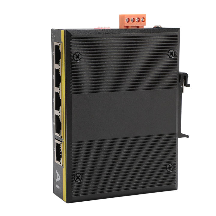 DIN Rail Ethernet Switch RJ45 5 Port Industrial Ethernet Switch Metal ...