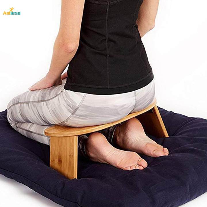 Meditation Bench Folding Meditation Stool for Deeper & Longer ...