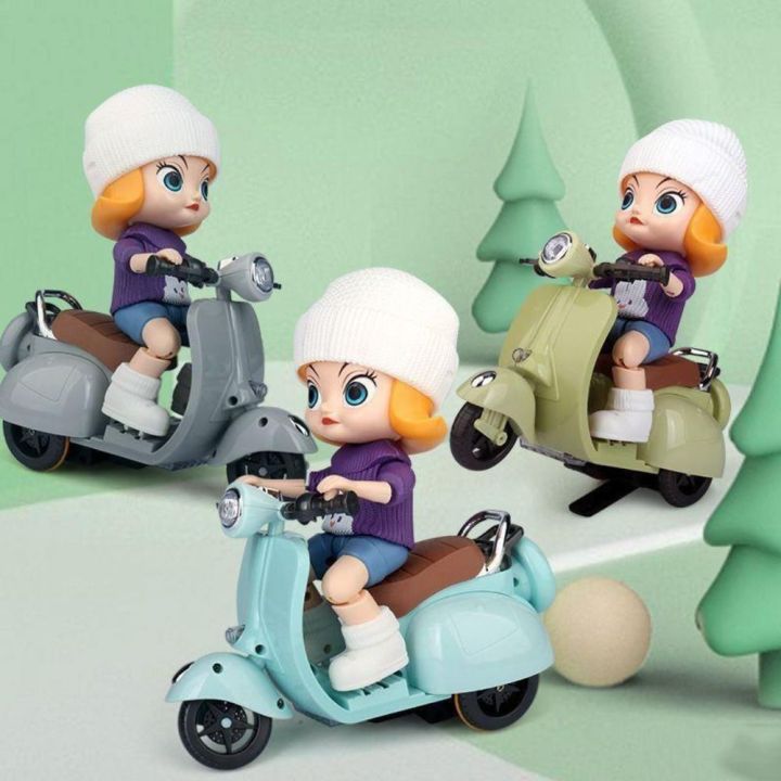 Kids Girls Toys 360 Degree Rotating Labubu Doll Toy Electric Movable ...