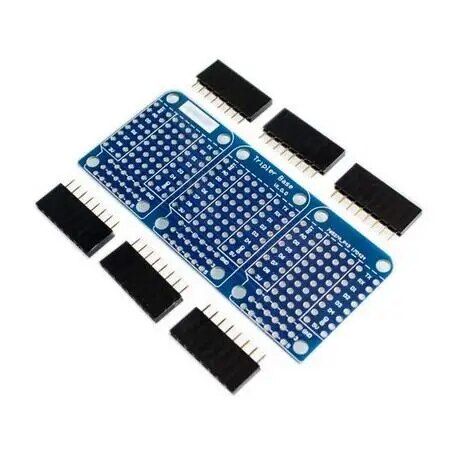 【TianYu Mall】Triple Shield WeMos D1 Mini Perf Board For Compatible ...