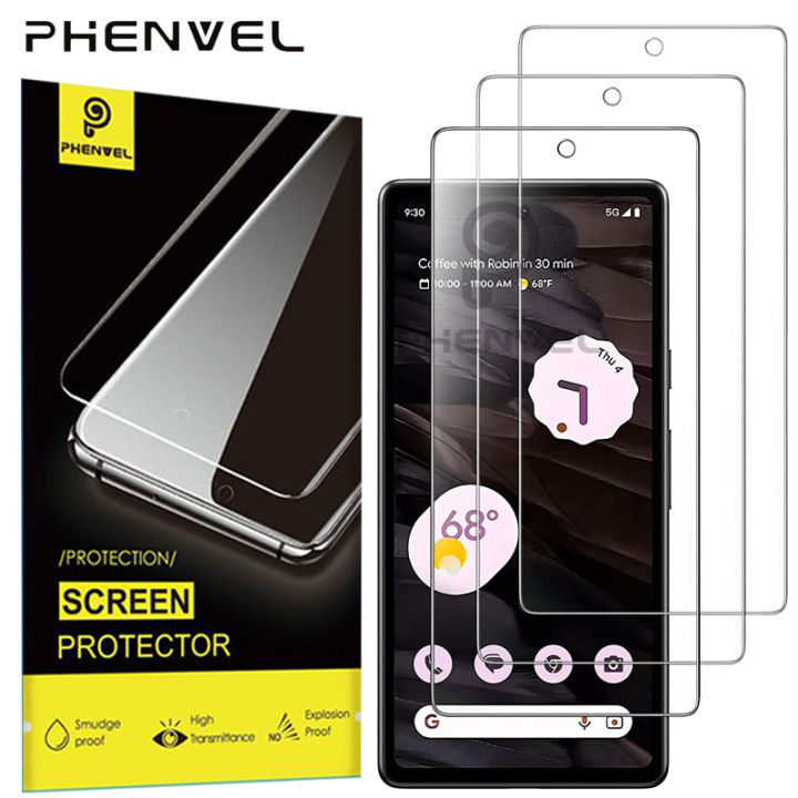Full Clear Transparent Tempered Glass Screen Protector For Google Pixel ...