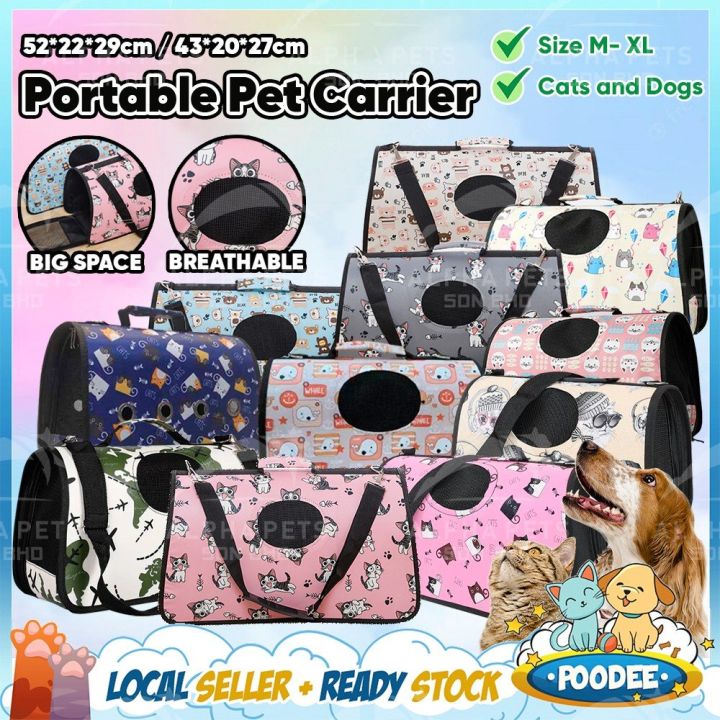 POODEE PETS Malaysia 53cm/44cm Multi-color Pet Cat Carrier Beg Kucing ...