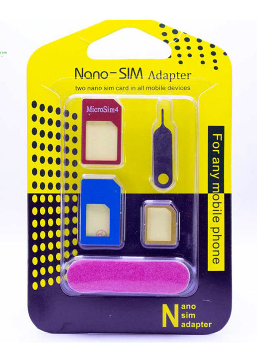 3 in 1 Nano Sim Adapter With Sim Card Tray Holder | Daraz.lk