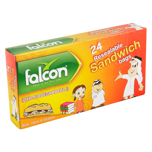 Falcon Resealable Sandwich Bags 24 pcs | Daraz.lk